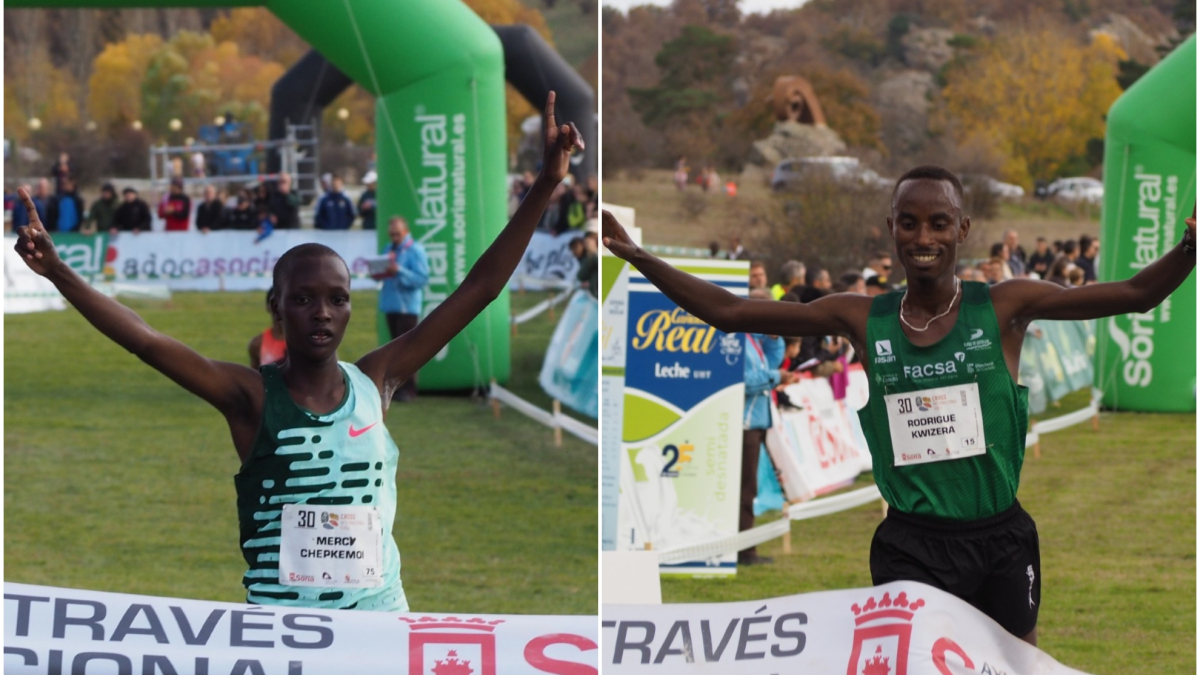 Mercy Chepkemoi y Rodrigue Kwizera vuelan en el Cross de Soria