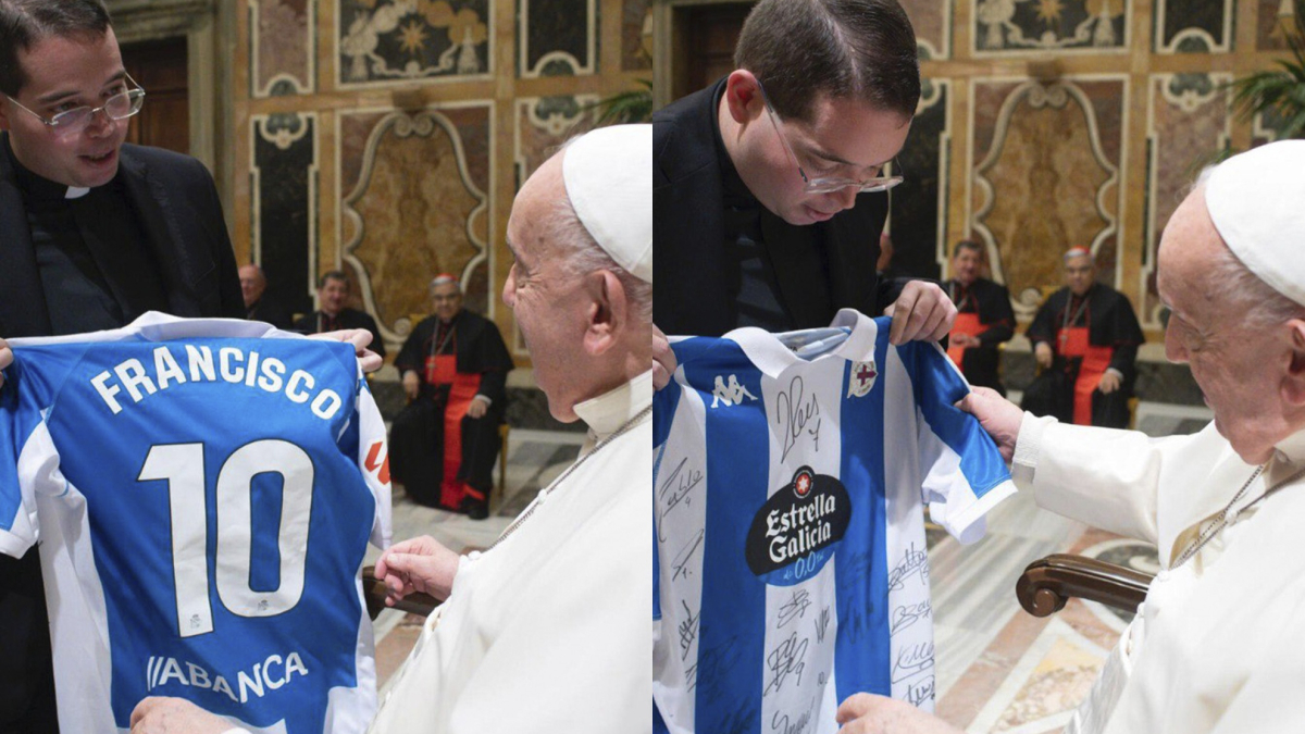 El Papa Francisco ya tiene la camiseta de Dépor