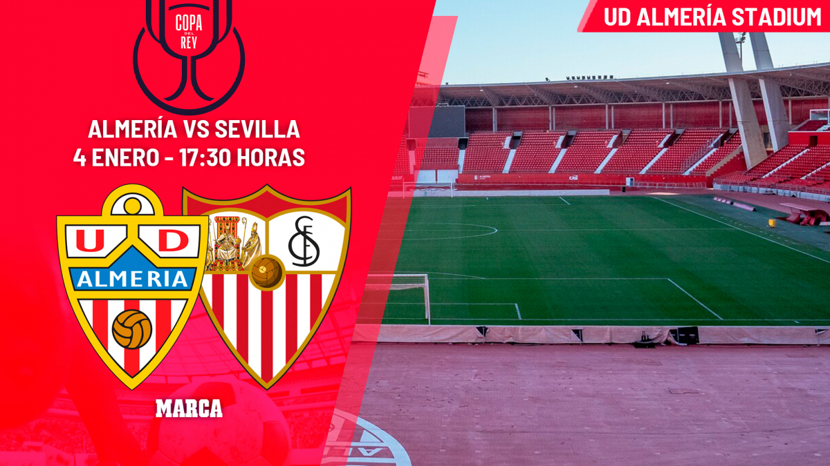Almería - Sevilla: horario y dónde ver el partido de Copa del Rey