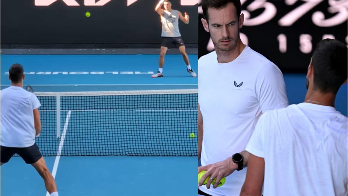 Open Australia: Alcaraz cae ante Djokovic en su segundo entrenamiento ...