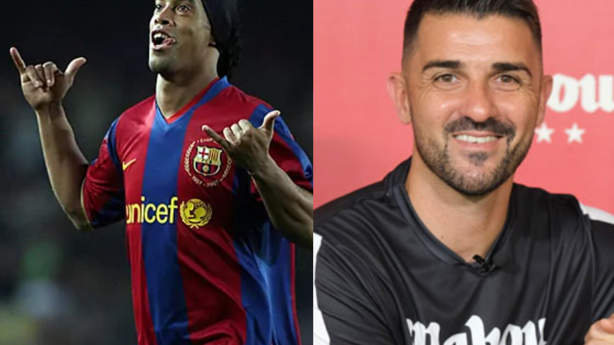 La última 'arenga' del Guaje David Villa: "Ronaldinho es el futbolista ...