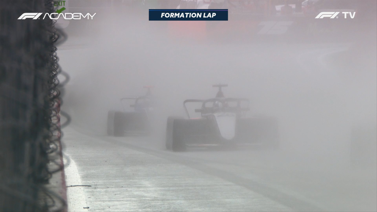 Diluvia en Miami y se para la F1 Academy a menos de tres horas de la salida