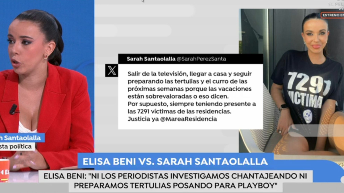 Sarah Santaolalla contesta a Elisa Beni tras acusarla de "preparar ...