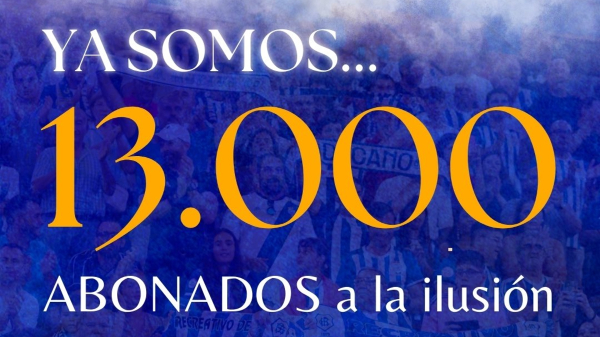 El Recreativo de Huelva alcanza los 13.000 abonados y bate un récord ...