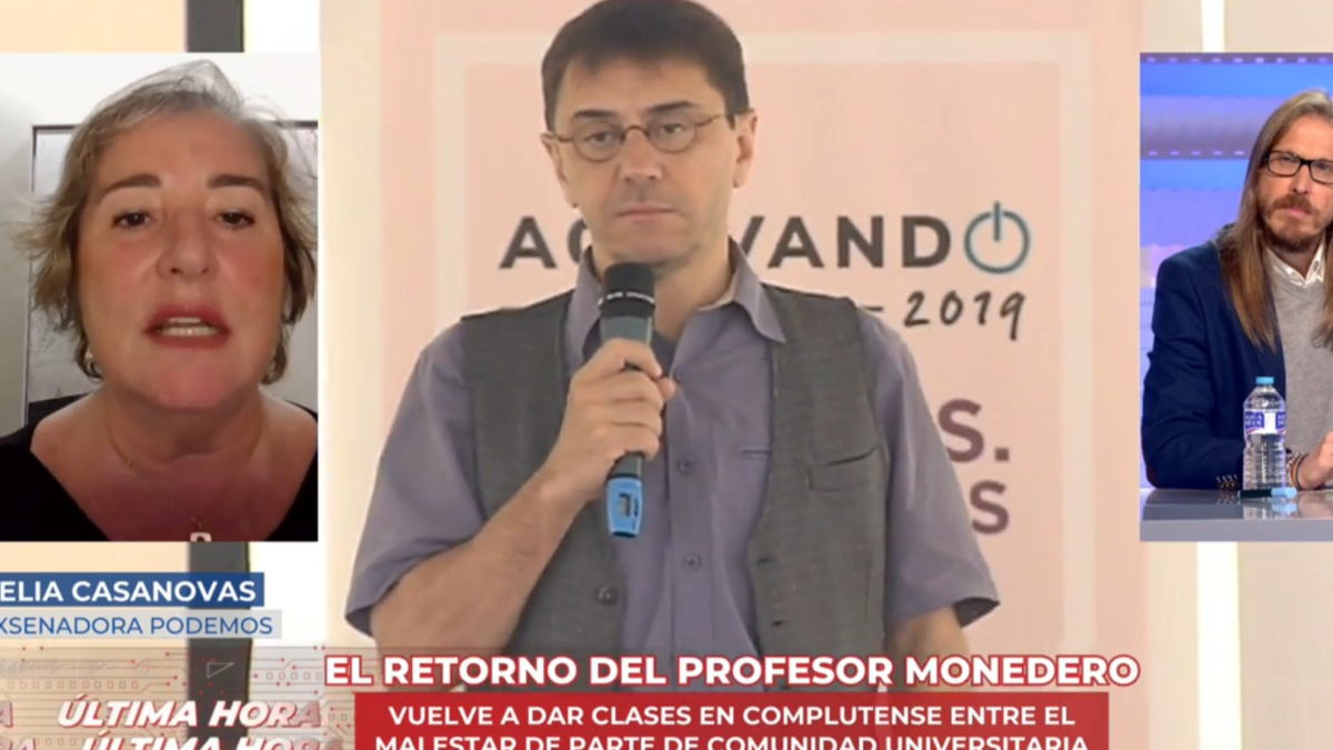 Celia Casanovas, exsenadora de Podemos, sobre Juan Carlos Monedero ...
