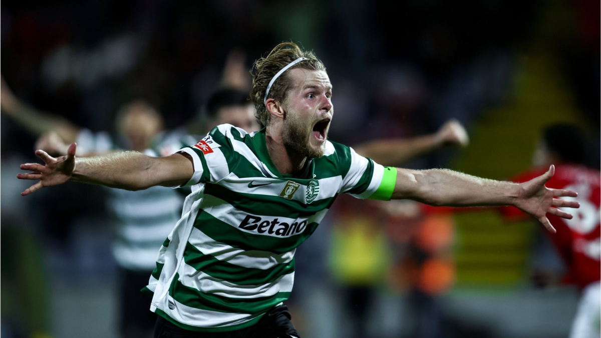 El capitán Hjulmand evita que se hunda el barco del Sporting