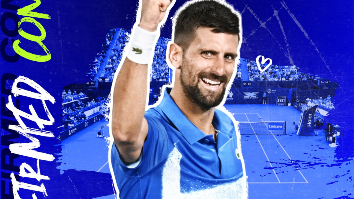 Novak Djokovic jugará en Adelaida la misma semana que empieza el Open ...