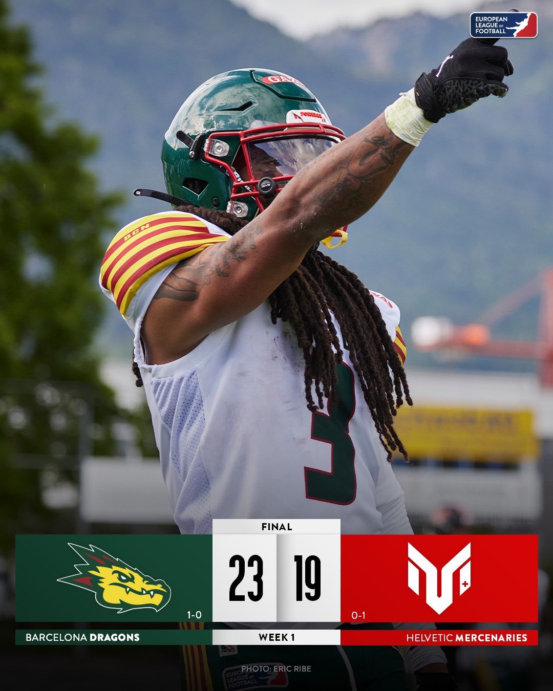 Calendario de Barcelona Dragons en la European League of Football 2024 ...