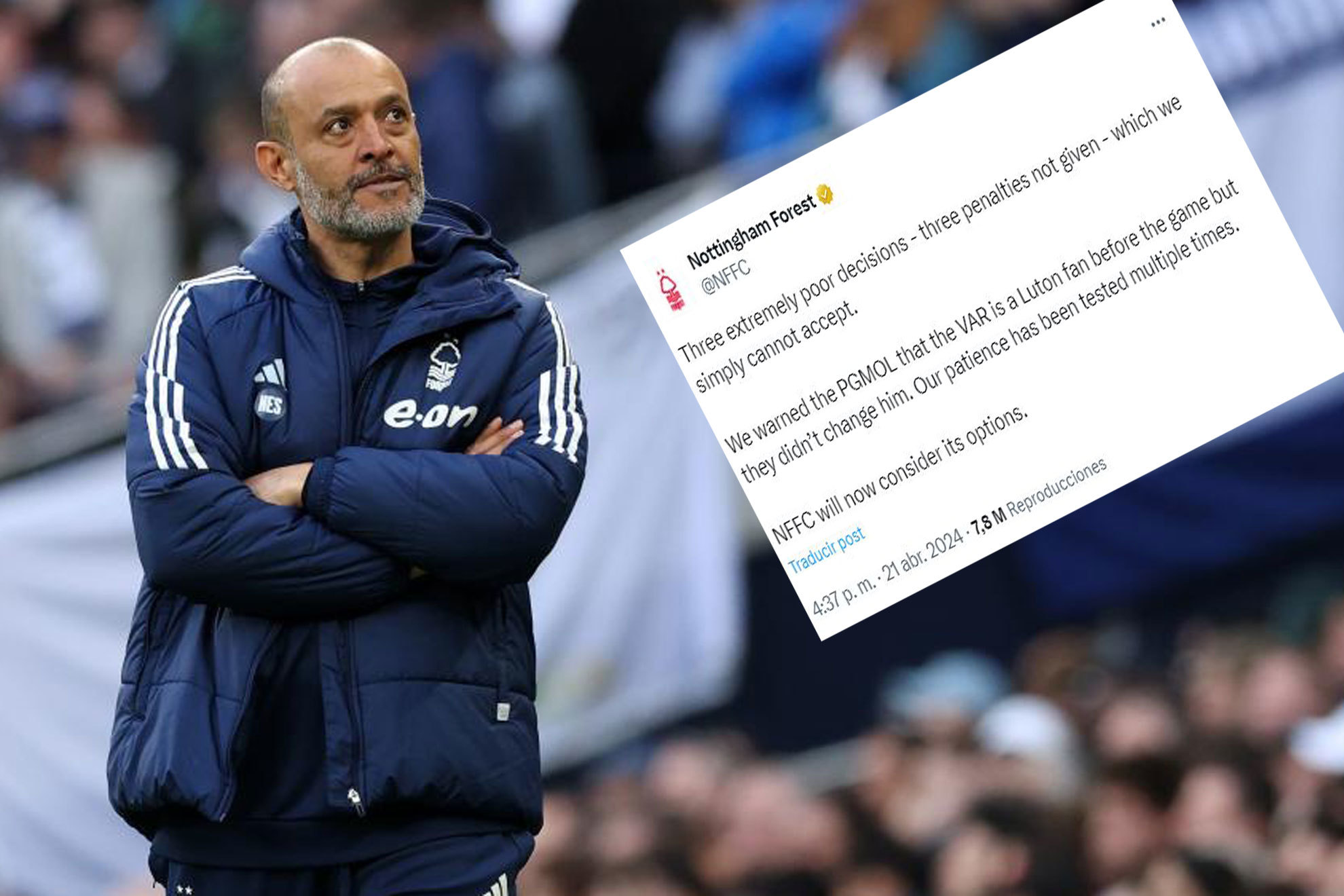 Escándalo en la Premier: el Nottingham Forest acusa al árbitro del VAR ...