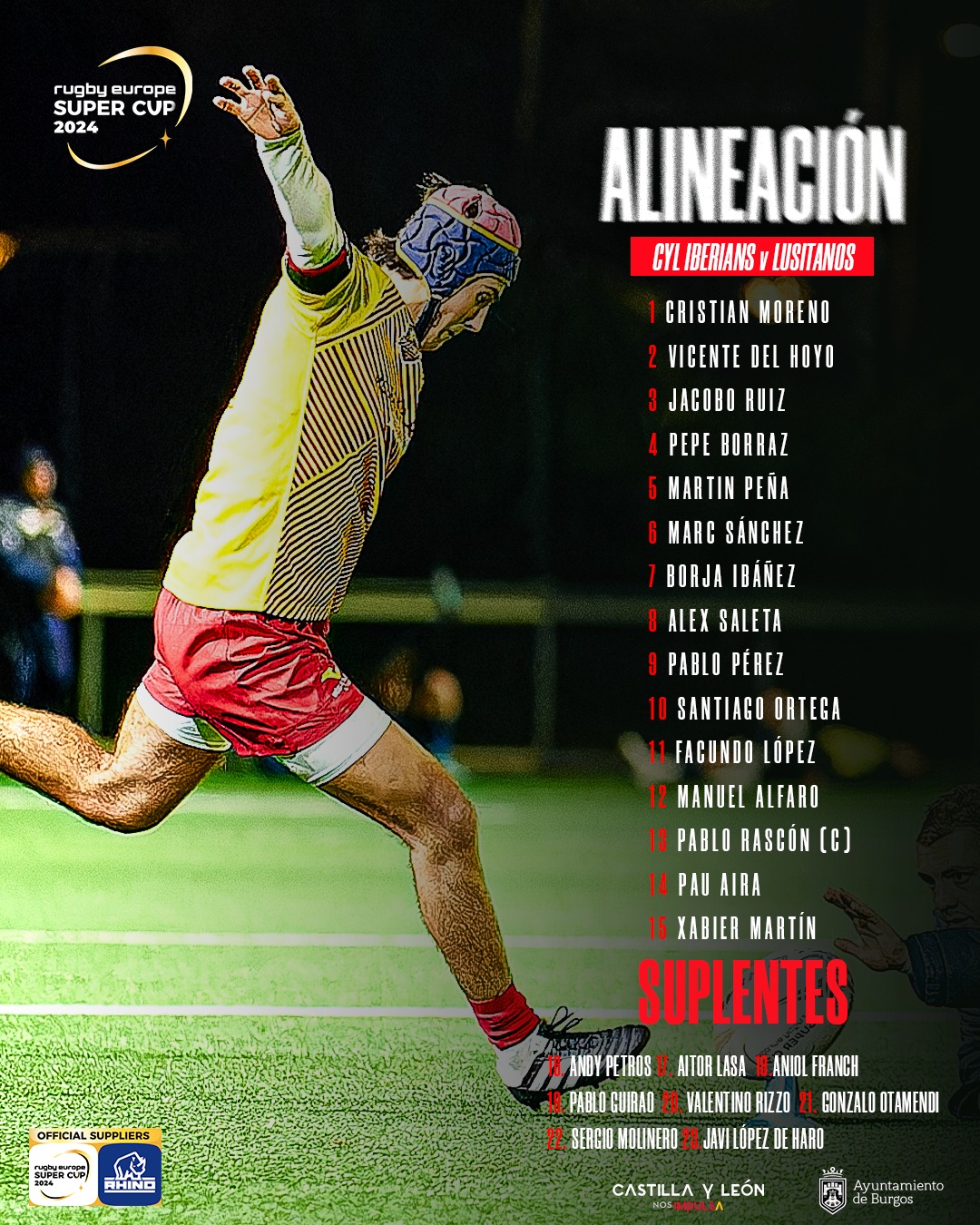 Castilla y León Iberians abren ante Lusitanos la Rugby Europe Super Cup