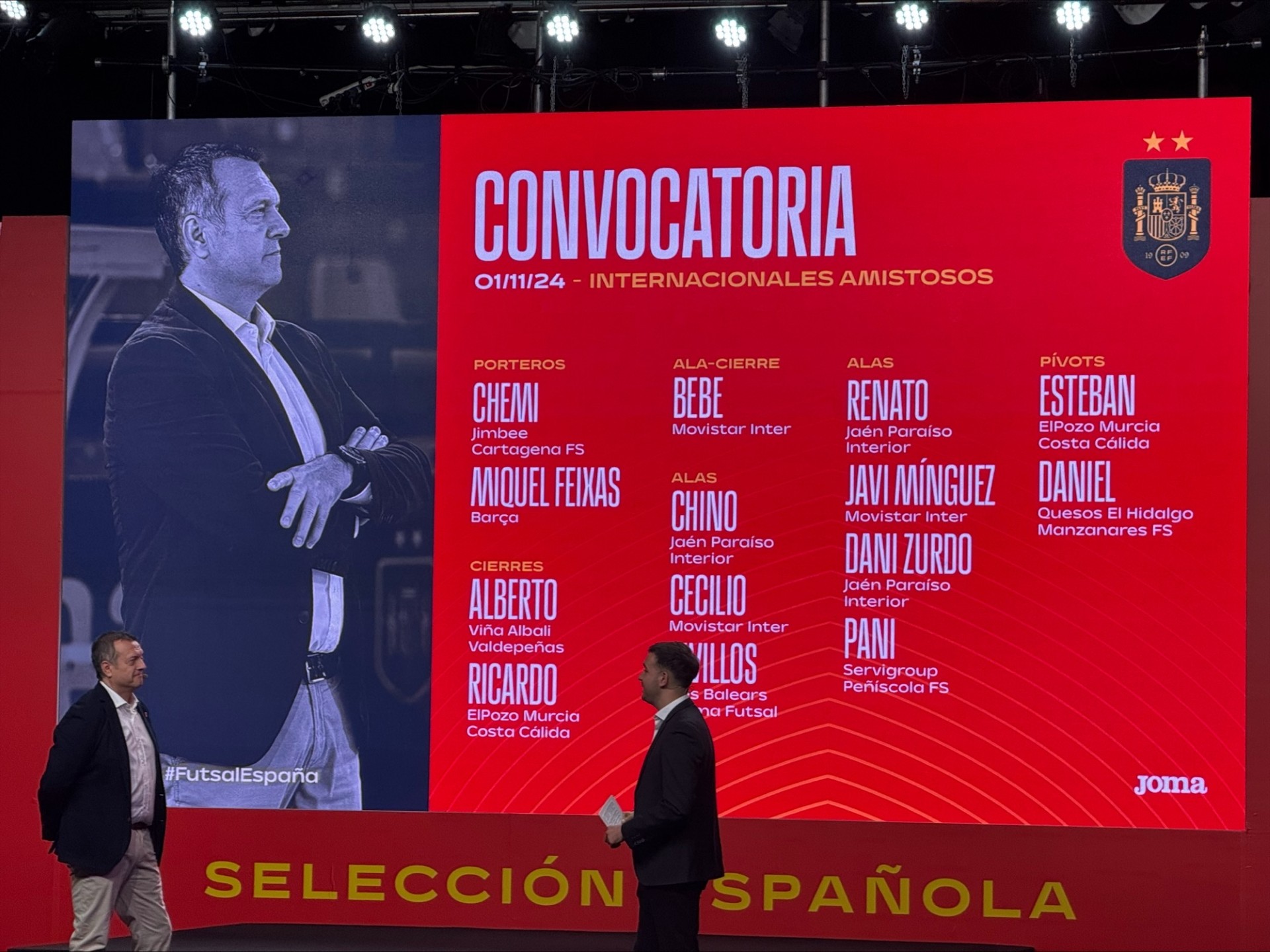 Jesús Velasco, presentado como nuevo seleccionador nacional