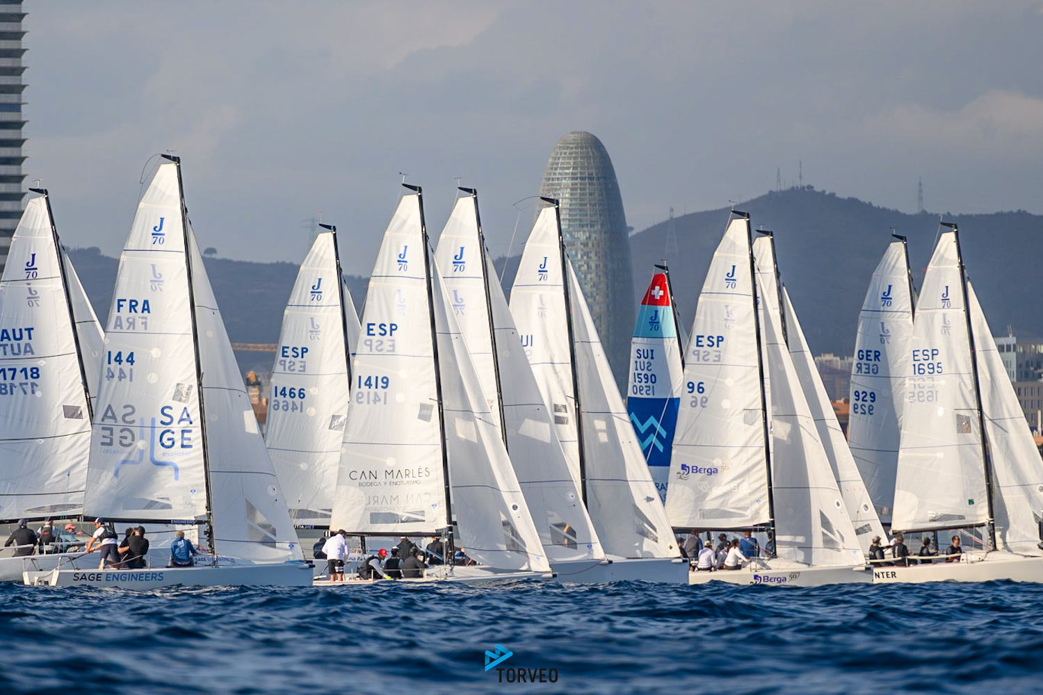 La clase J70 inaugura la temporada de las Barcelona Winter Series