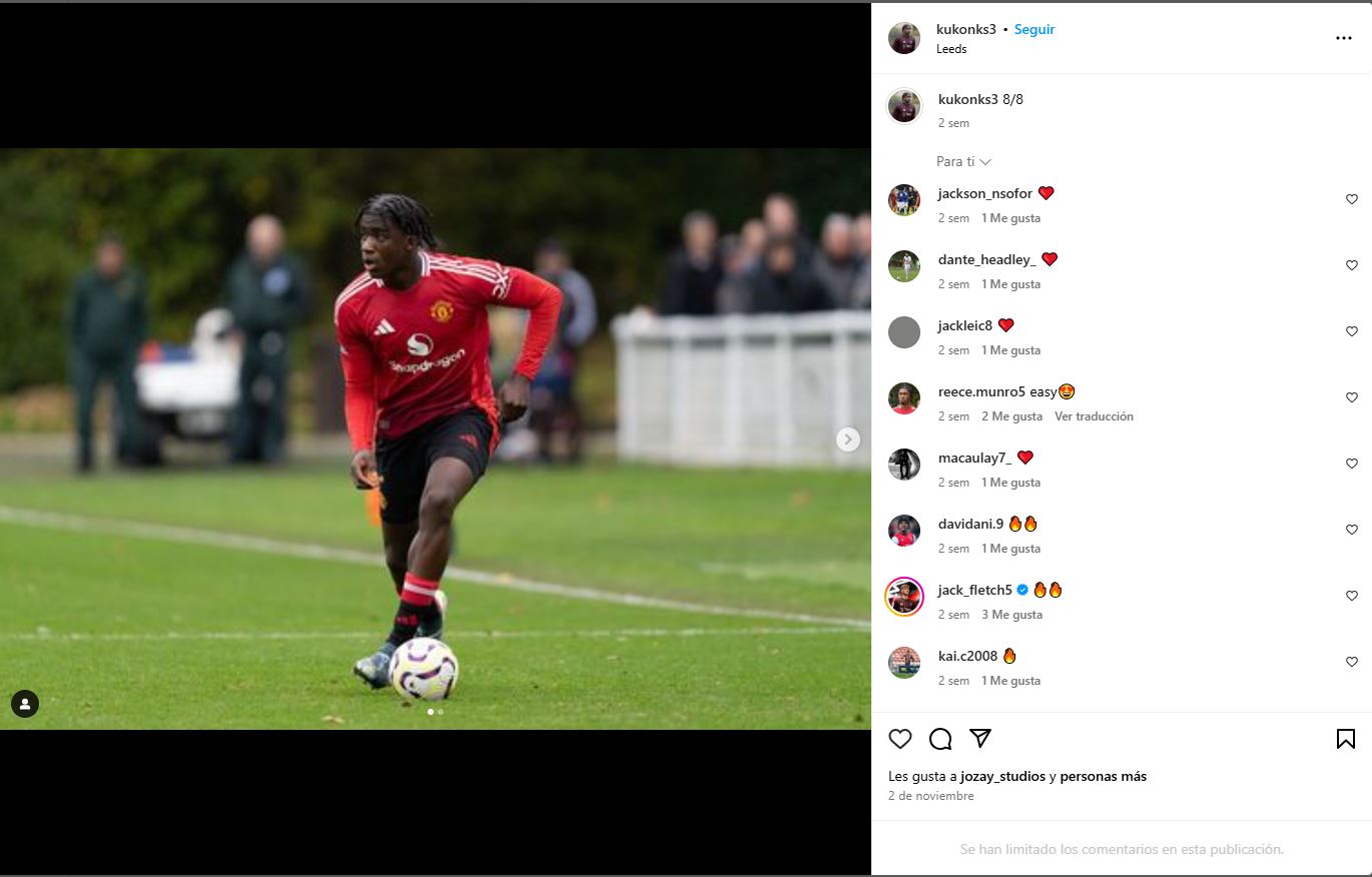 Godwill Kukonki: Amorim apadrina a su Pau Cubarsí para el United