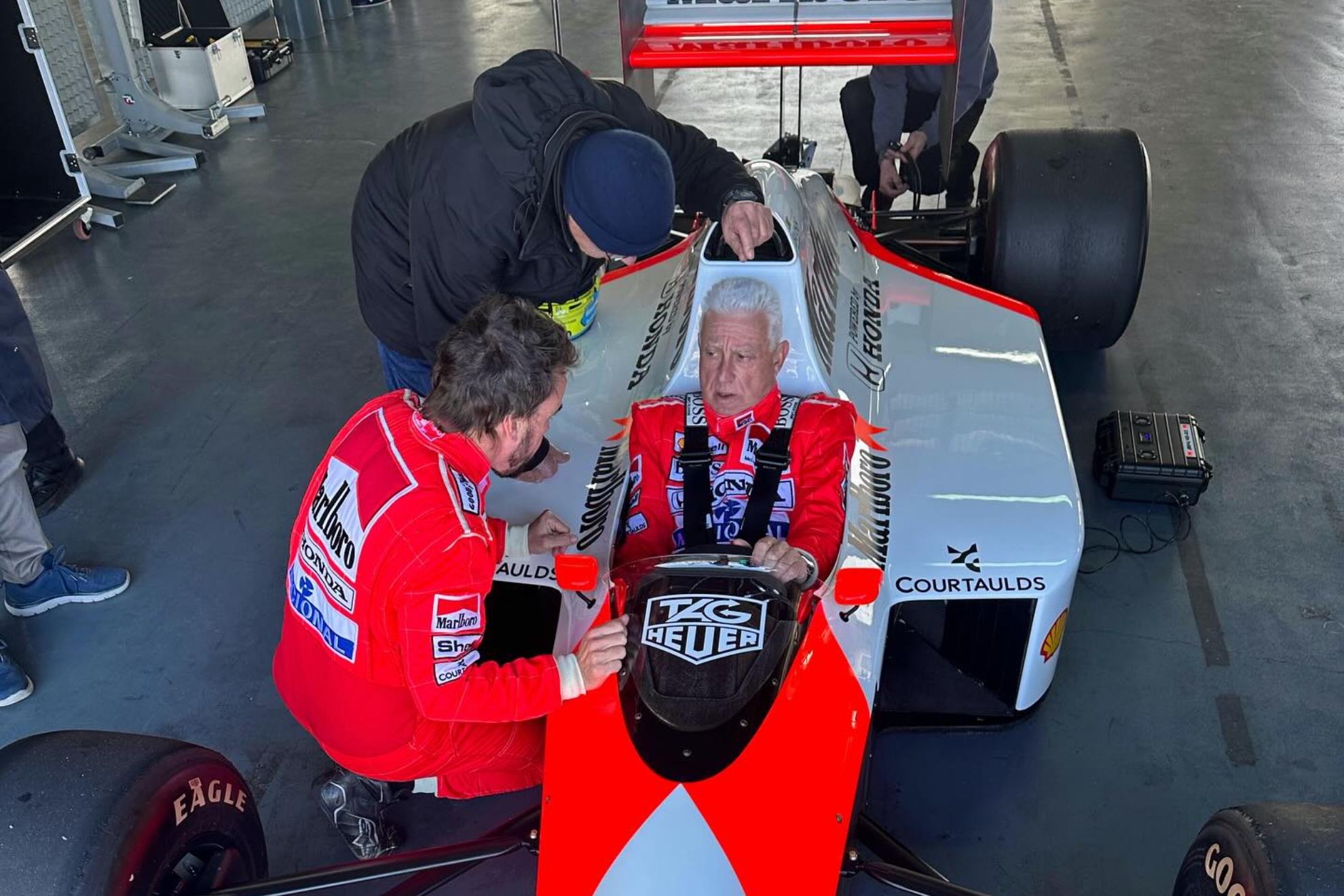 El detallazo navideño de Alonso con su padre