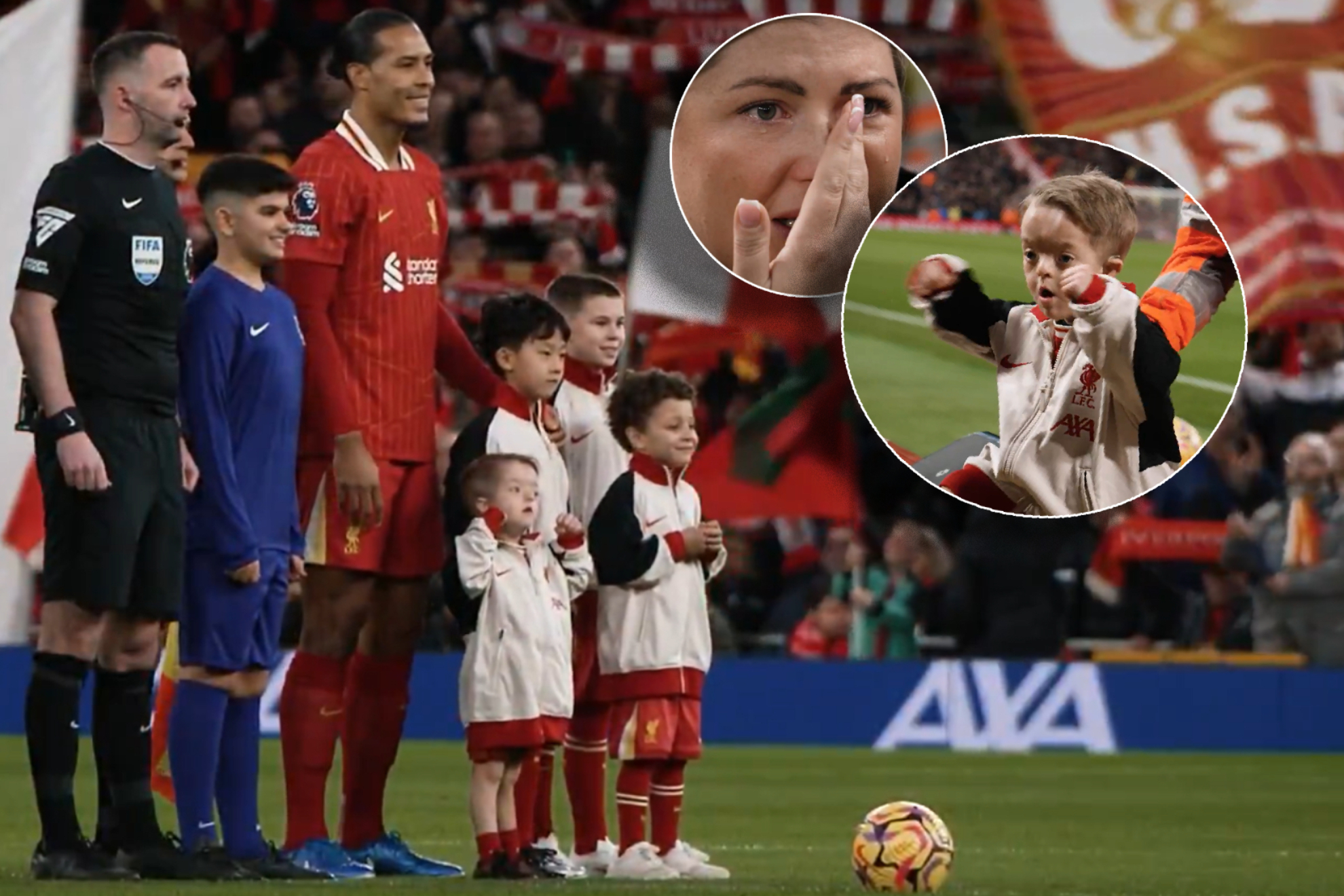 El Liverpool es único para estas cosas: su sorpresa al pequeño Isaac ...