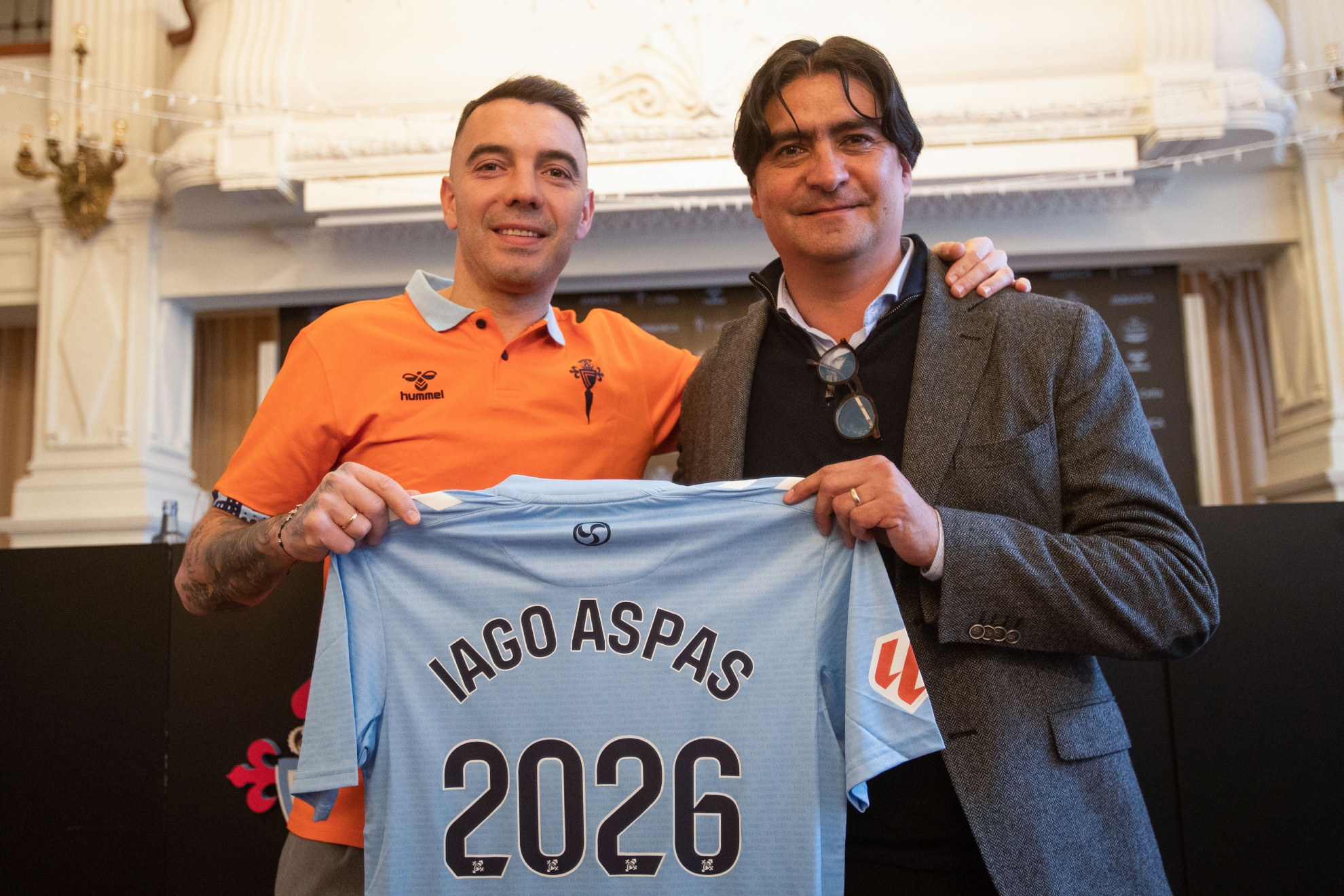 Jonathan Aspas: "Disfrutemos de Iago este año y medio y luego ya se verá"