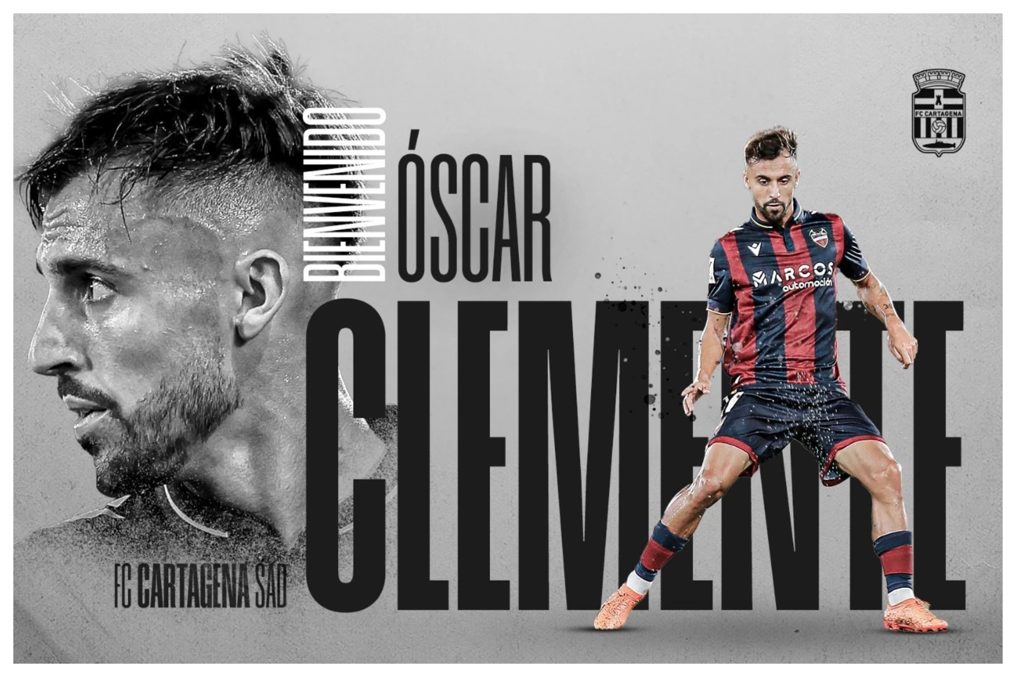 Óscar Clemente sale del Levante y aterriza en Cartagena