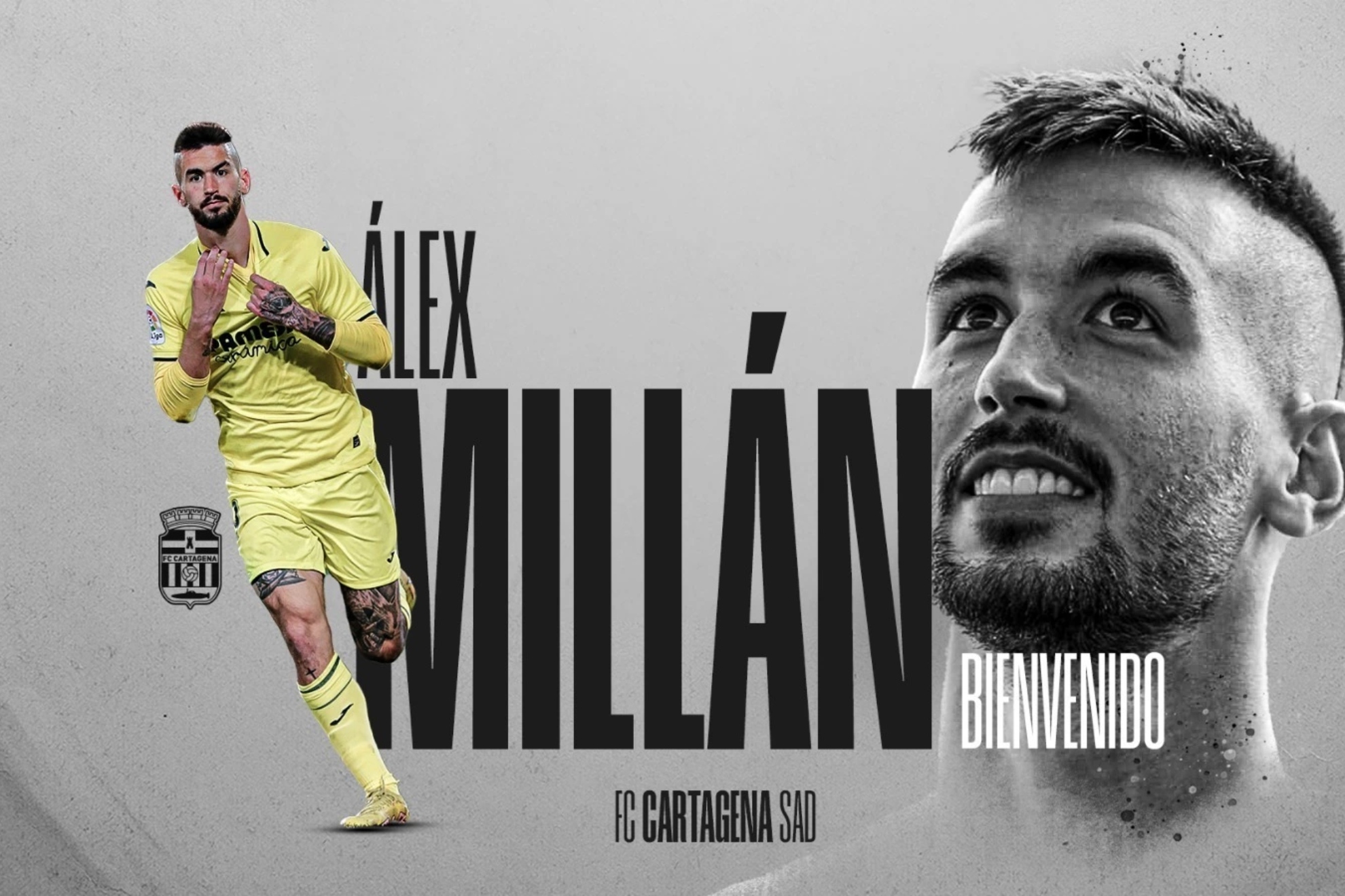 Álex Millán regresa al fútbol español de la mano del Cartagena