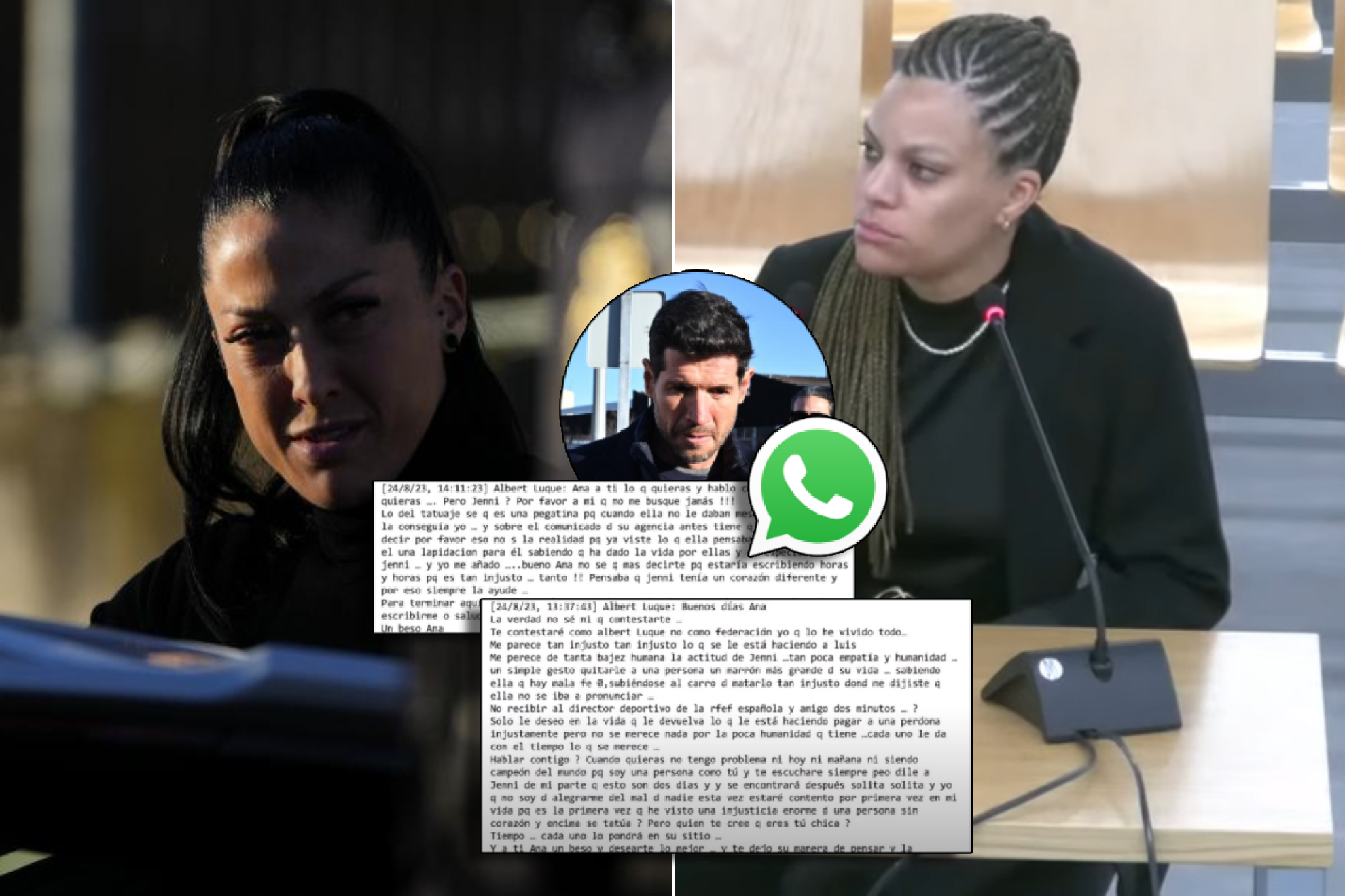 Vuelven a salir los WhatsApps de Albert Luque a una amiga de Jenni ...