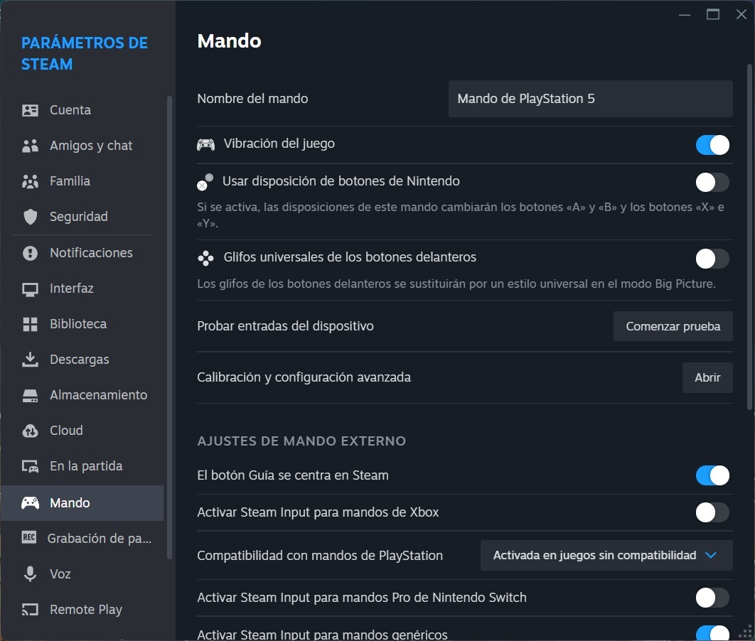 Cómo conectar y configurar tu mando de PS4 y PS5 en PC Windows y Steam