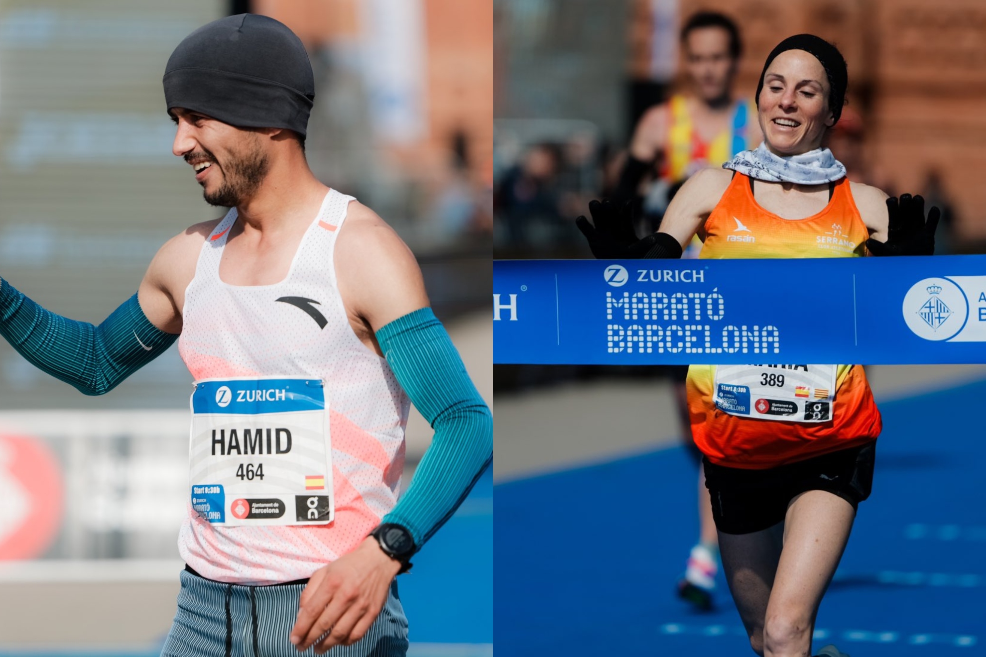 Bed Daoud y María Lázaro, campeones de España de maratón