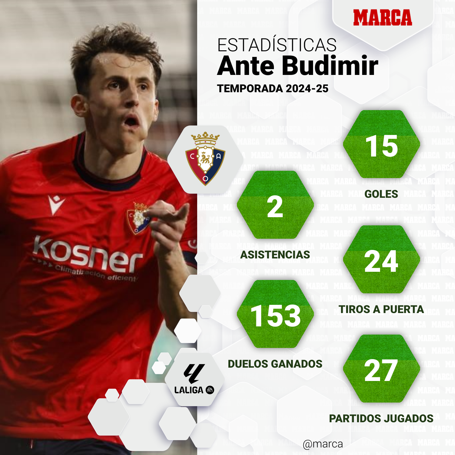 Budimir 'Ante' el mejor registro goleador de su carrera