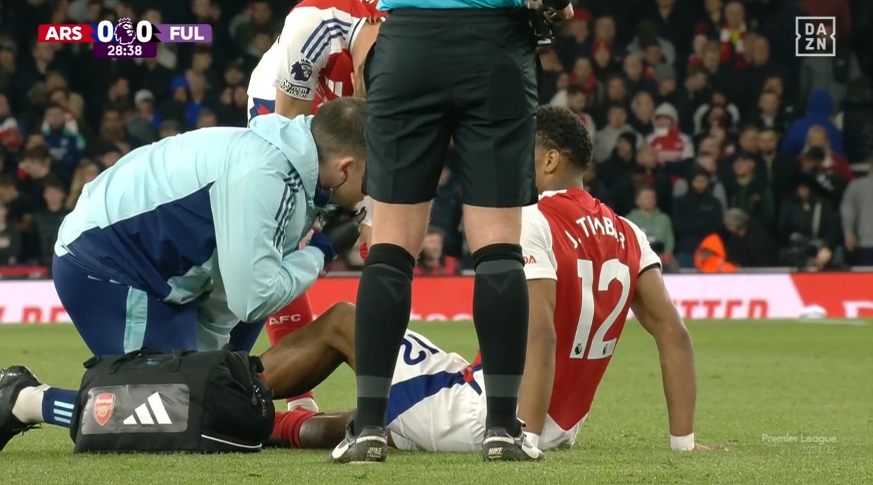 Alarma en el Arsenal: Gabriel Magalhaes se lesiona y Timber sale tocado ...