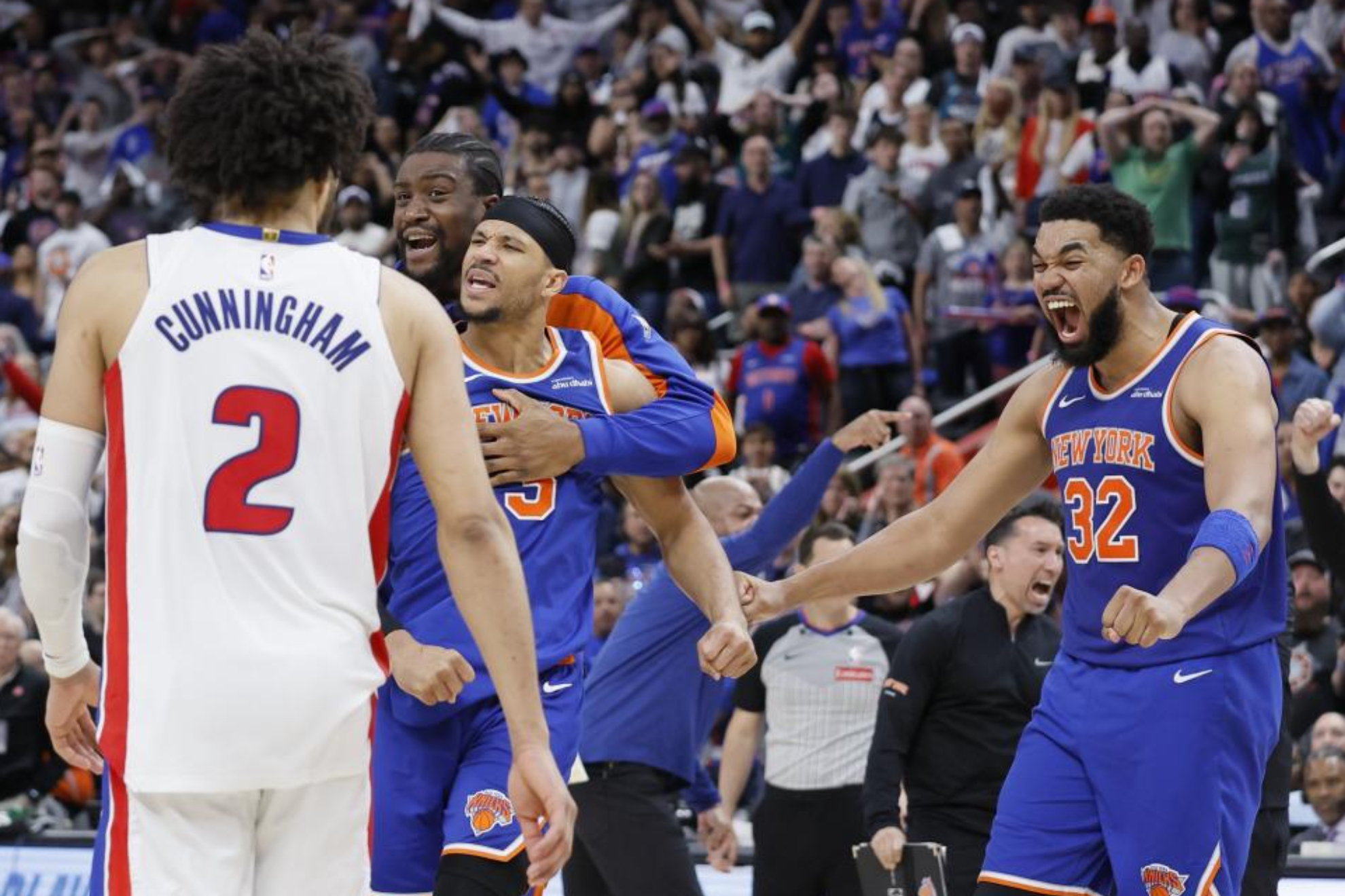 Karl-Anthony Towns pone en órbita a los Knicks ante los Pistons
