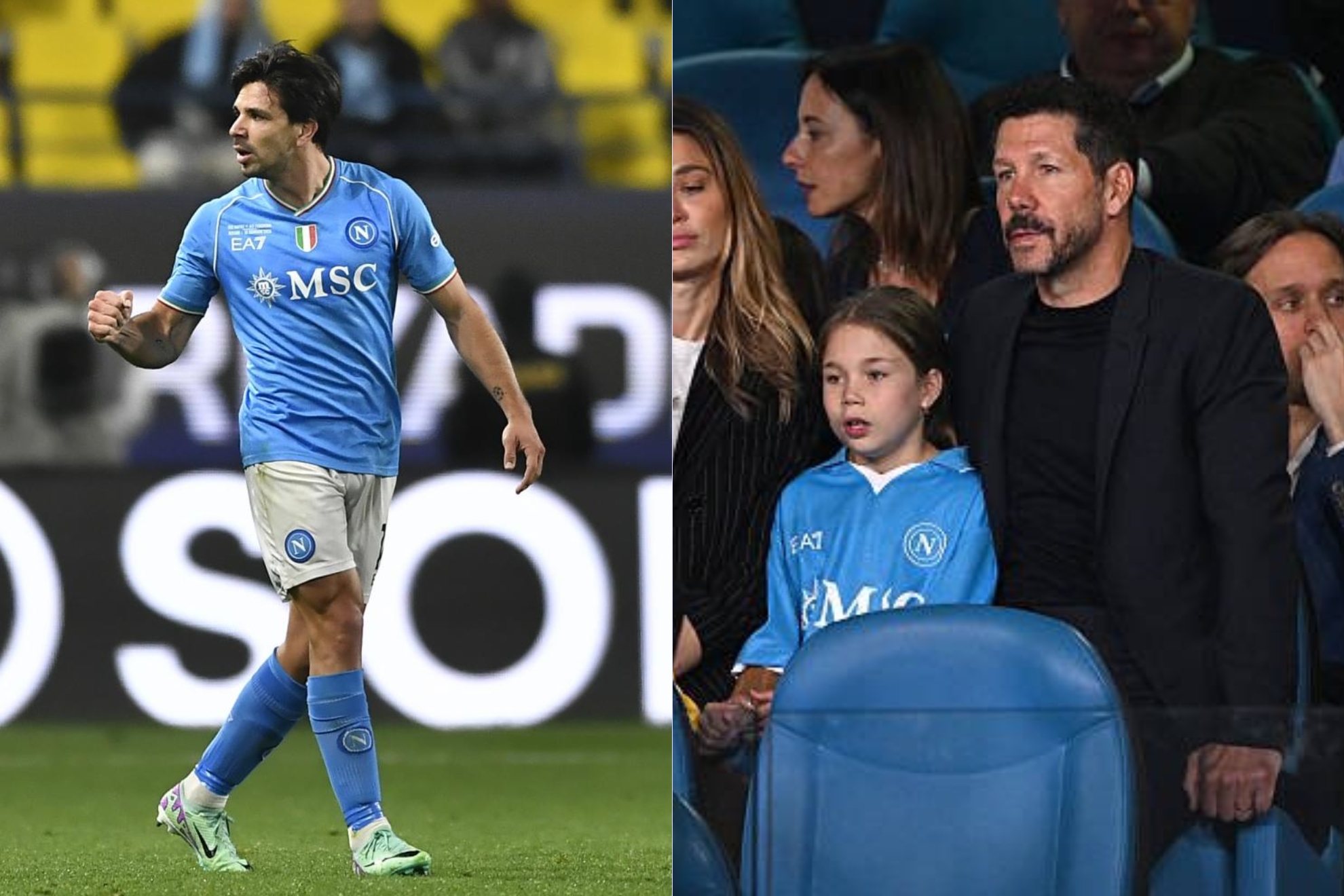 Gio Simeone cumple 100 partidos con el Nápoles en presencia del Cholo