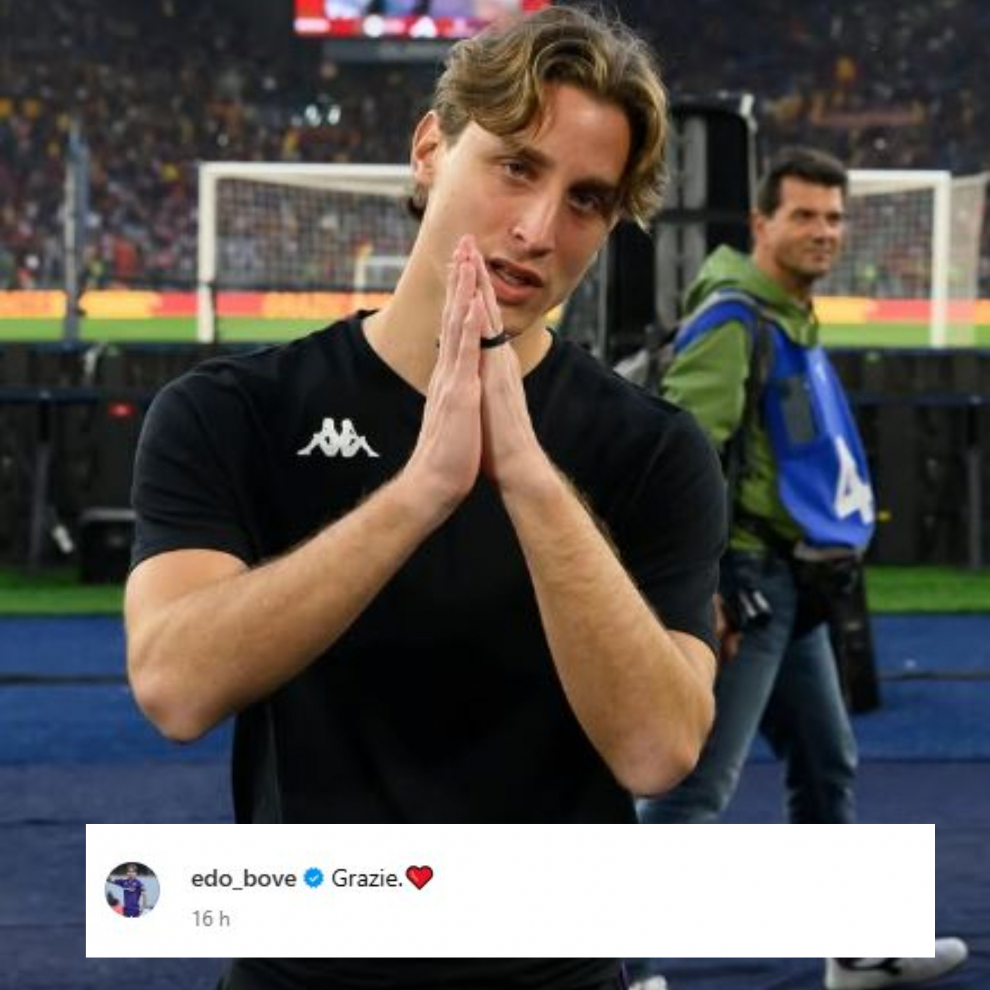 El emotivo recibimiento de la Roma a Bove tras su desplome: "Fuerza Edo ...