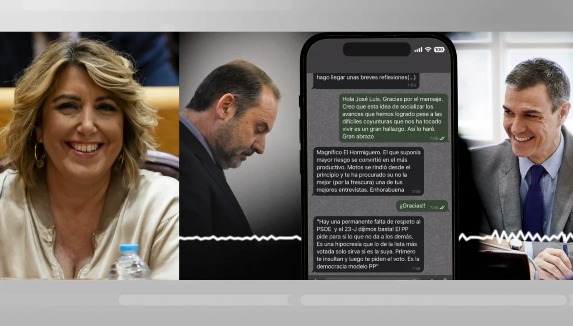 Susana Díaz se rompe al leer el mensaje de Pedro Sánchez a Ábalos sobre ella: "Es muy jodido y ...