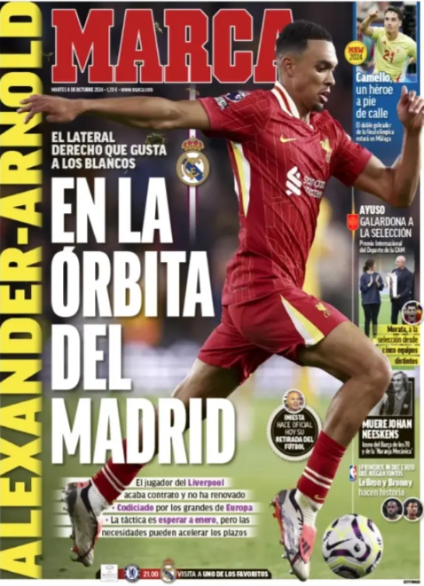 El Madrid hace oficial el fichaje de Trent Alexander-Arnold