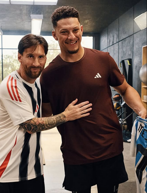 Messi y Patrick Mahomes se pican en la cinta de correr: ¿El mejor dúo ...