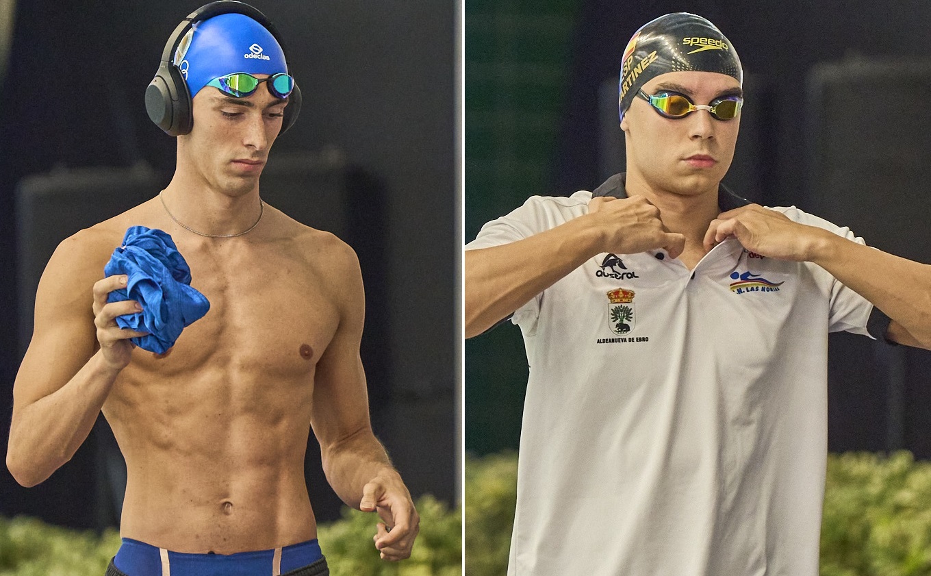 Adrián Santos e Iván Martínez logran el billete al Mundial en 50 espalda