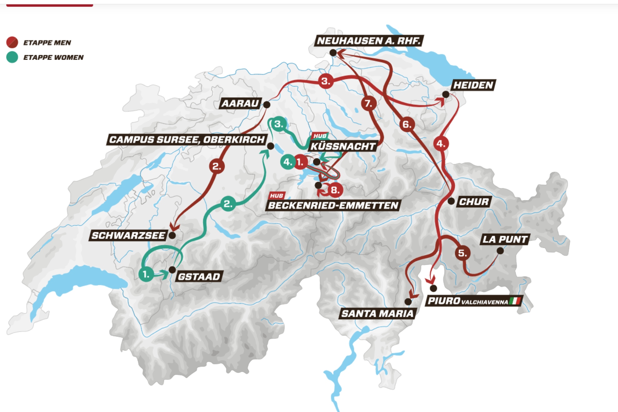 Tour de Suiza 2025: etapas, horario y dónde ver la carrera