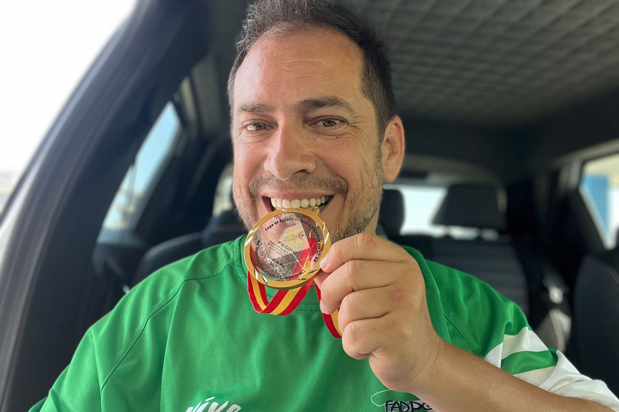 El 'Langui', campeón de la Copa de España de boccia en su categoría
