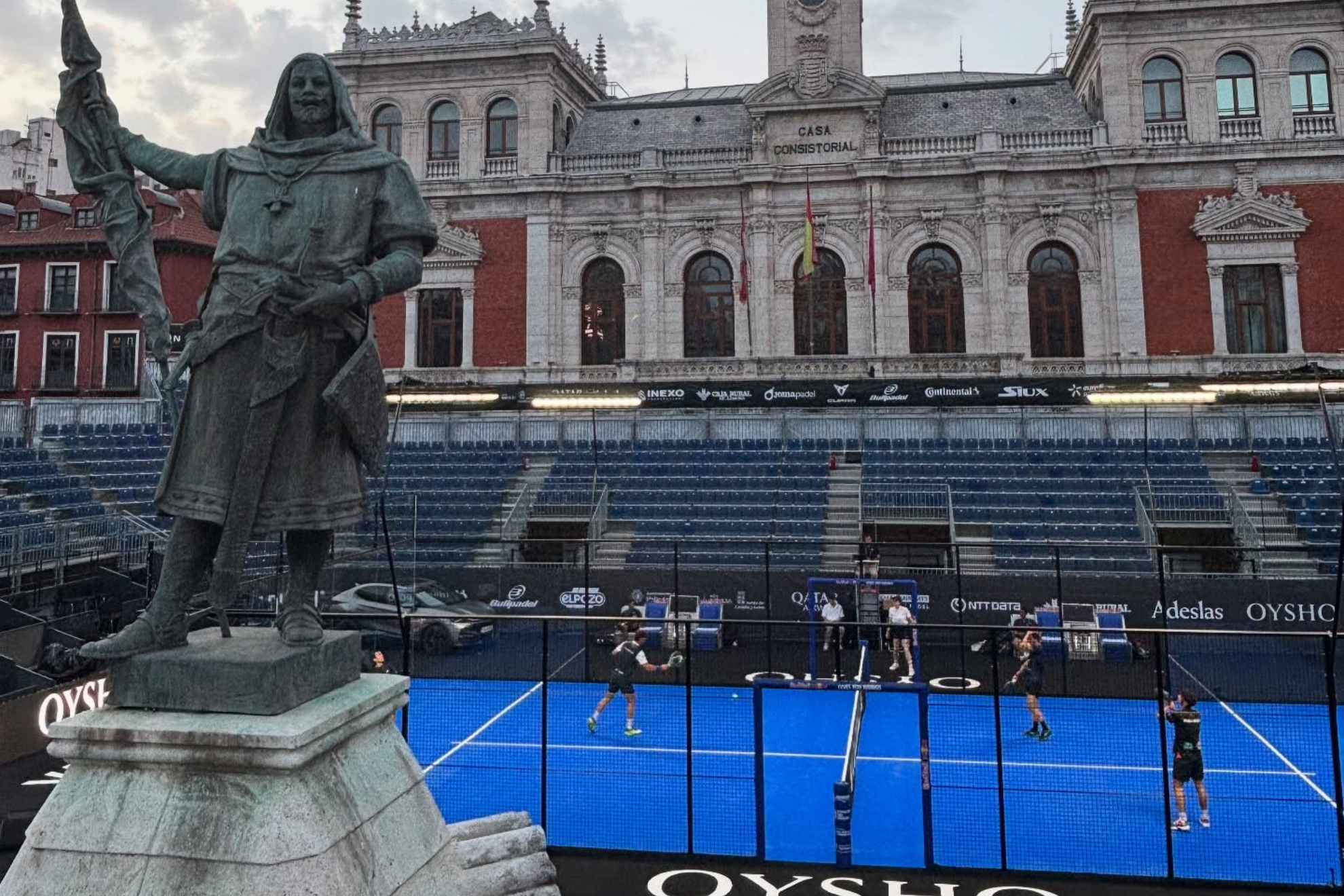 Vuelve el mejor pádel a la Plaza Mayor de Valladolid: "Es un torneo que ...