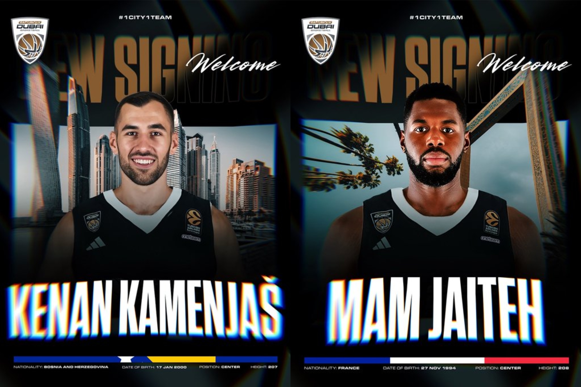 Dubai BC sigue fichando sin freno: llegan Kamenjas, Jaiteh y Bacon