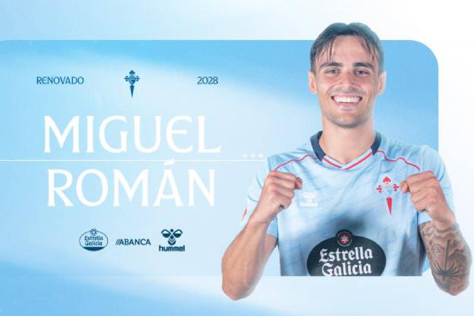 Miguel Román amplía contrato hasta 2028 y se queda en el primer equipo