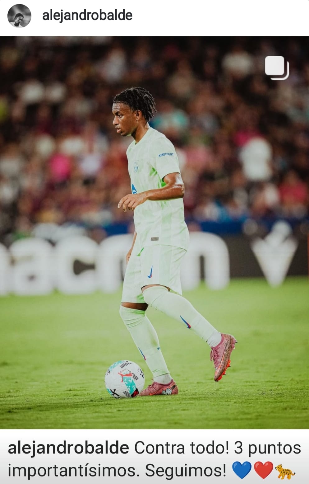Balde salió indignado de Valencia: "¡Contra todo!"