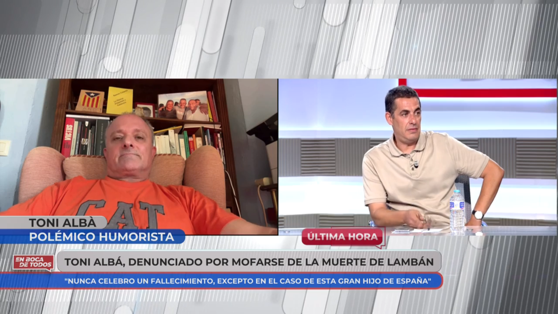 Toni Albà, sobre su polémico mensaje por la muerte de Javier Lambán ...