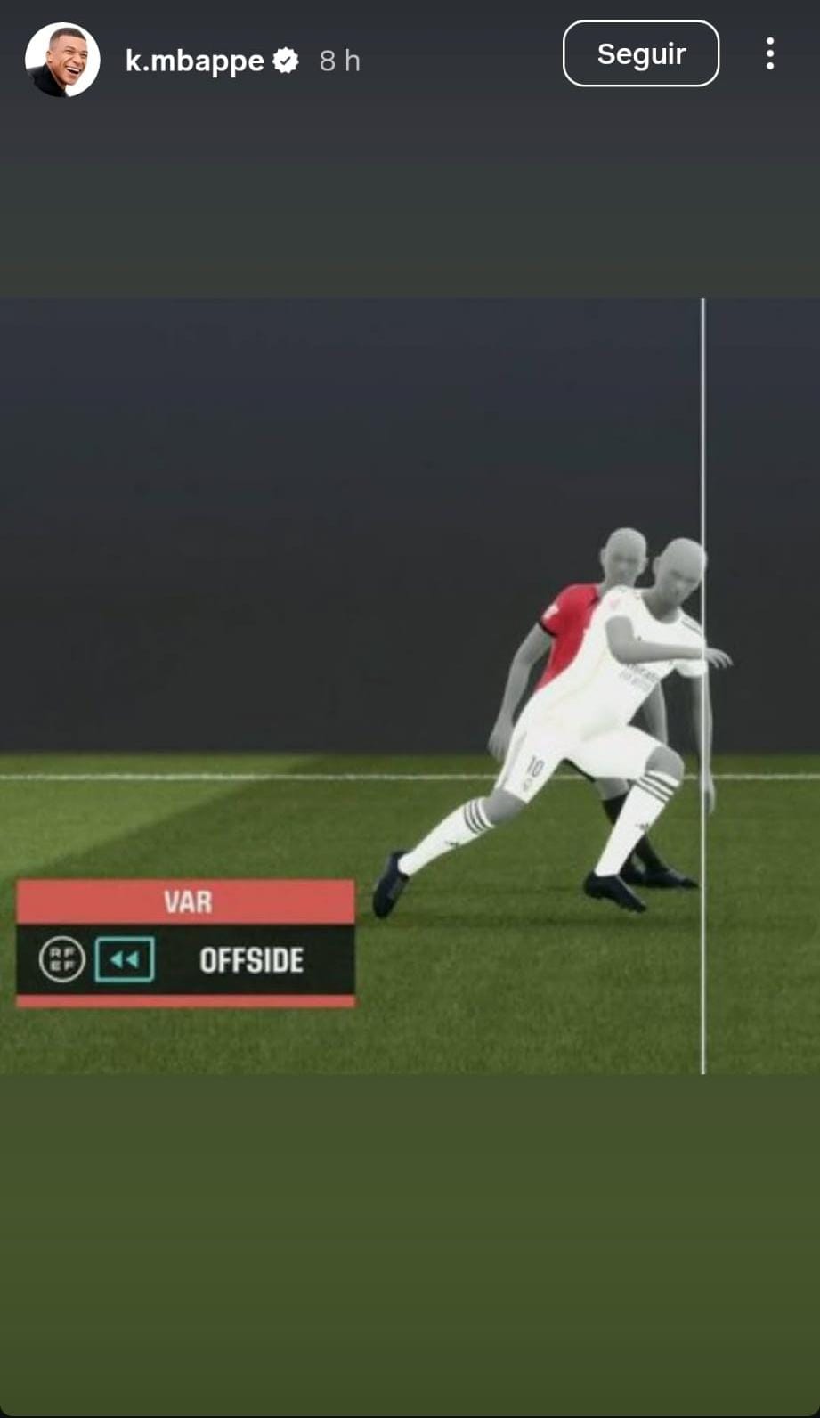 Mbappé comparte en redes su gol anulado frente al Mallorca por fuera de ...