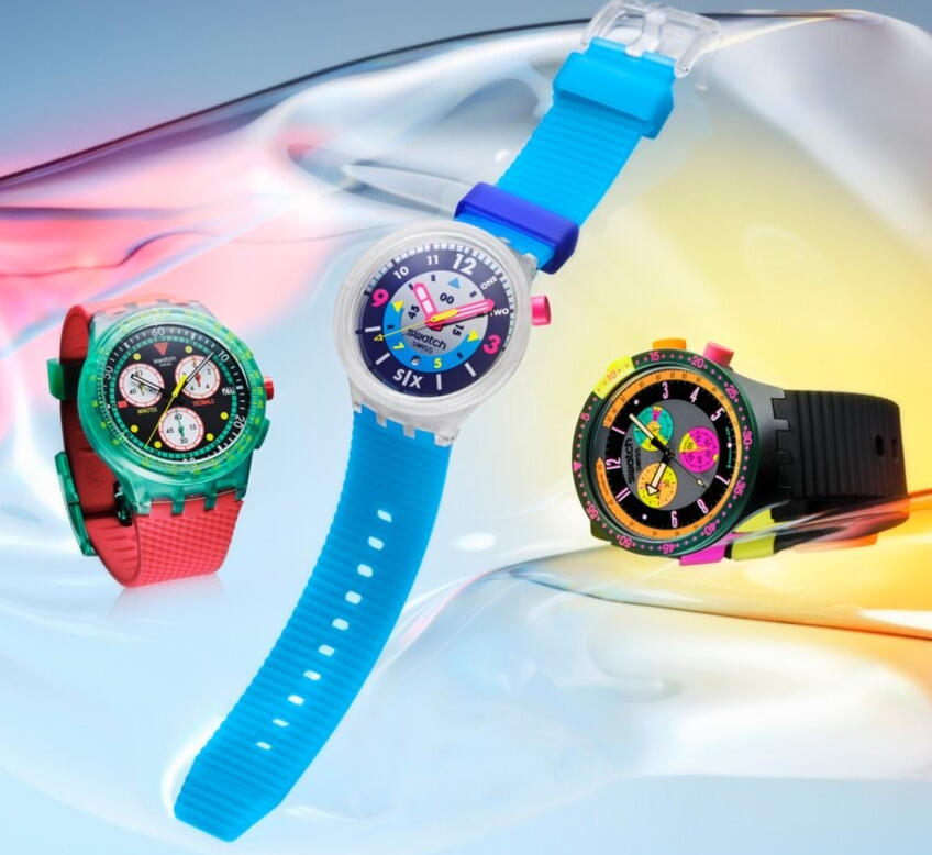Swatch NEON, nueva colección cargada de colores neón y diseños que ...