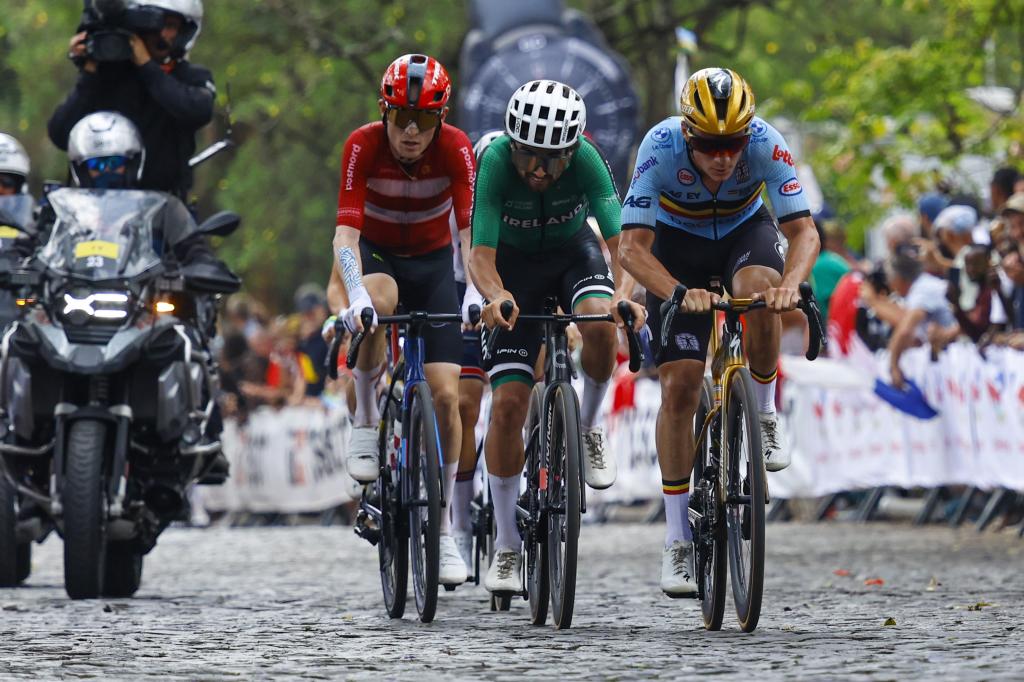 Evenepoel, roto en meta tras caer ante Pogacar: "El destino hoy me dio ...