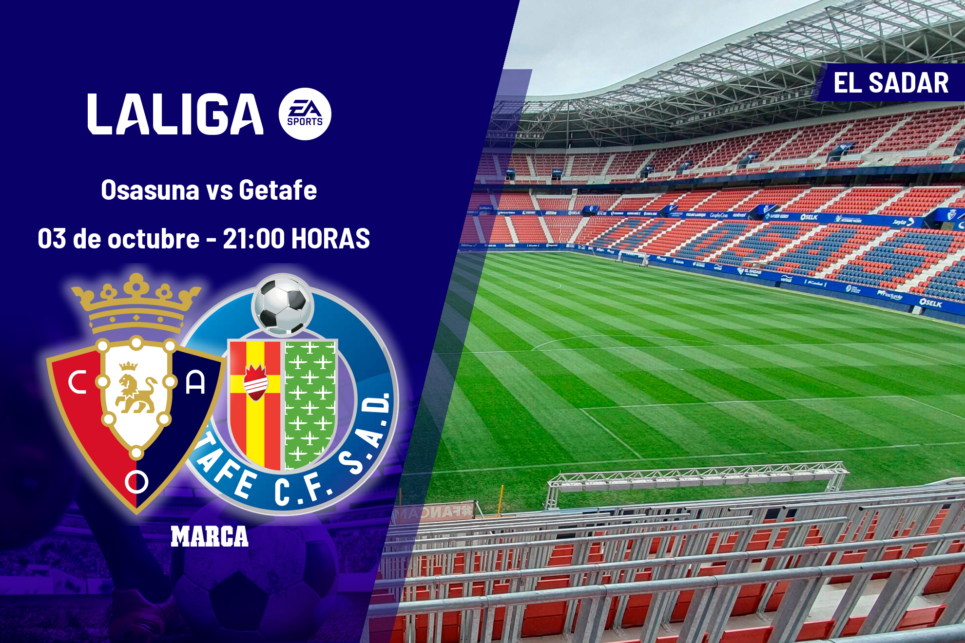 Osasuna - Getafe: horario, dónde ver hoy en TV y canal del partido de ...