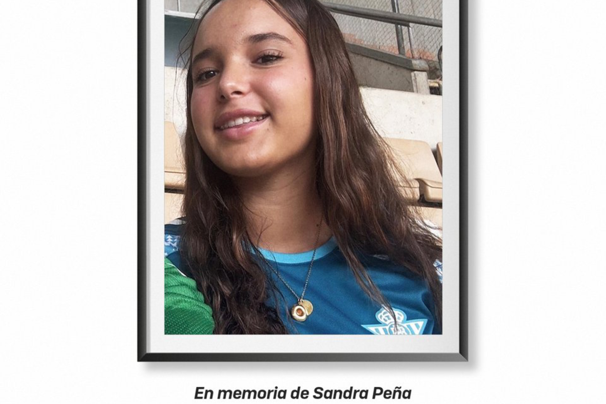 El Betis homenajea a Sandra Peña en su partido contra el Villarreal