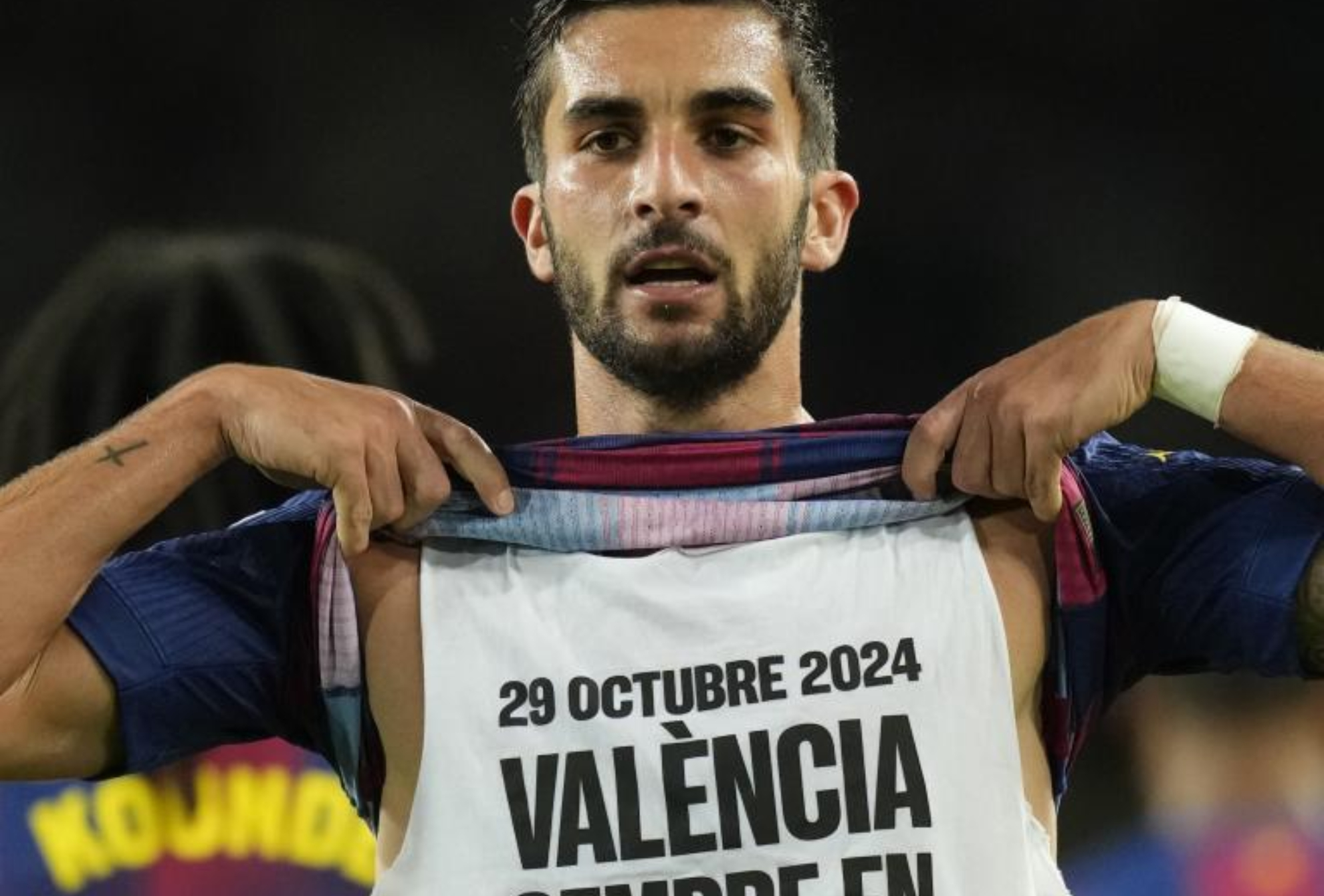 La emotiva dedicatoria de Ferran Torres tras su gol