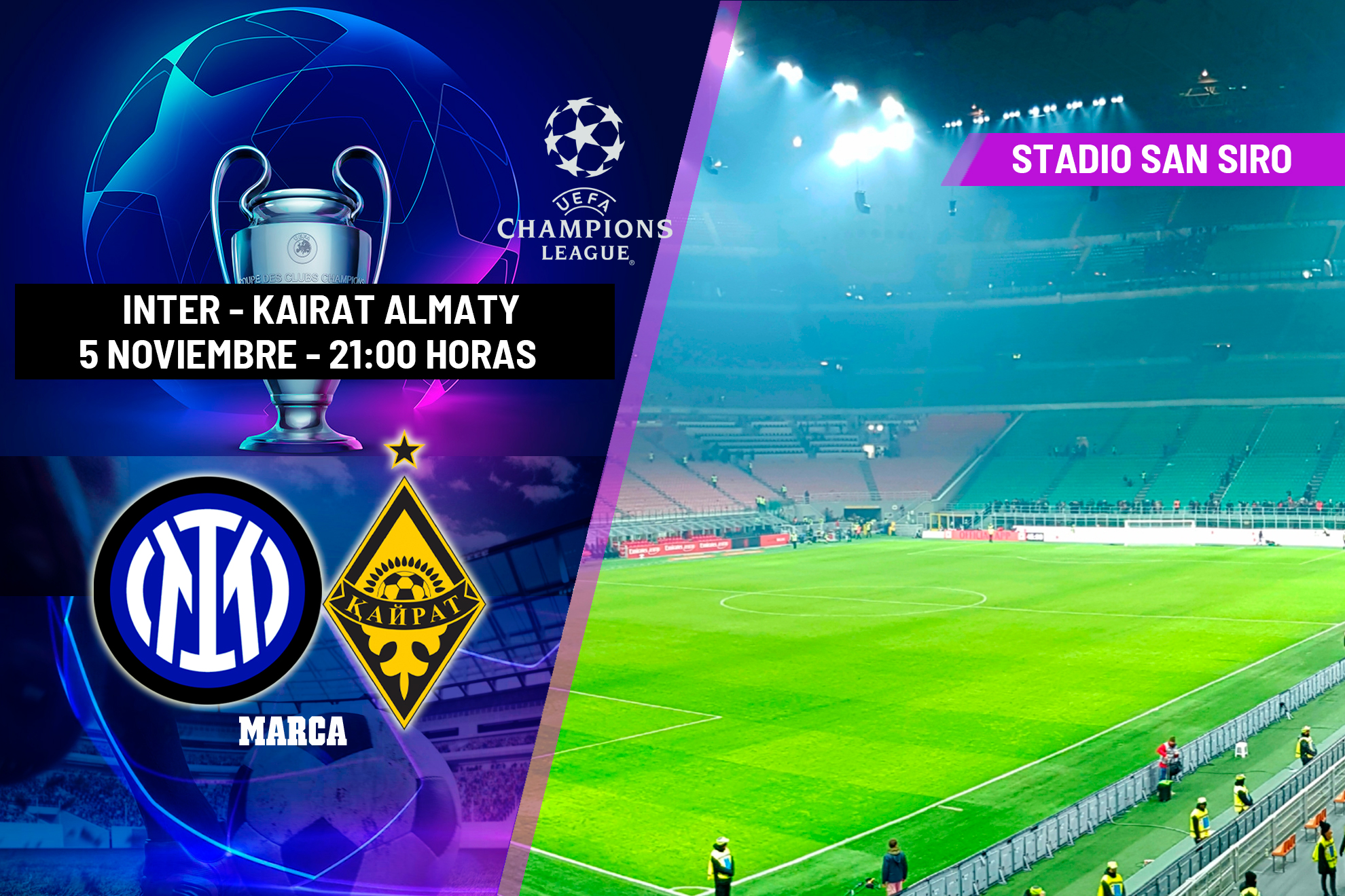 Inter de Milán - Kairat Almaty: horario y dónde ver hoy en TV el ...