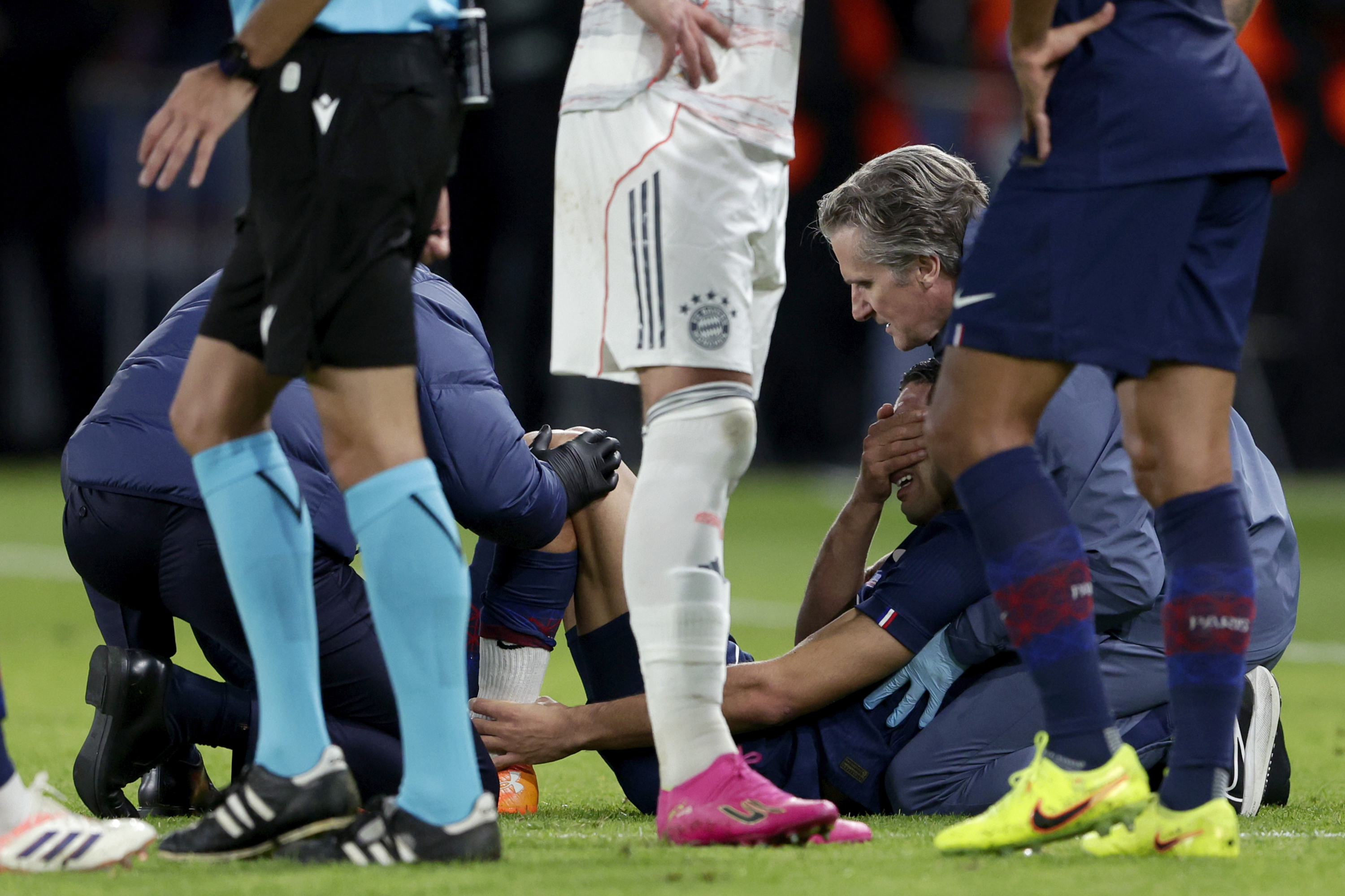 Las duras imágenes de la lesión de Achraf Hakimi: se marchó llorando ...
