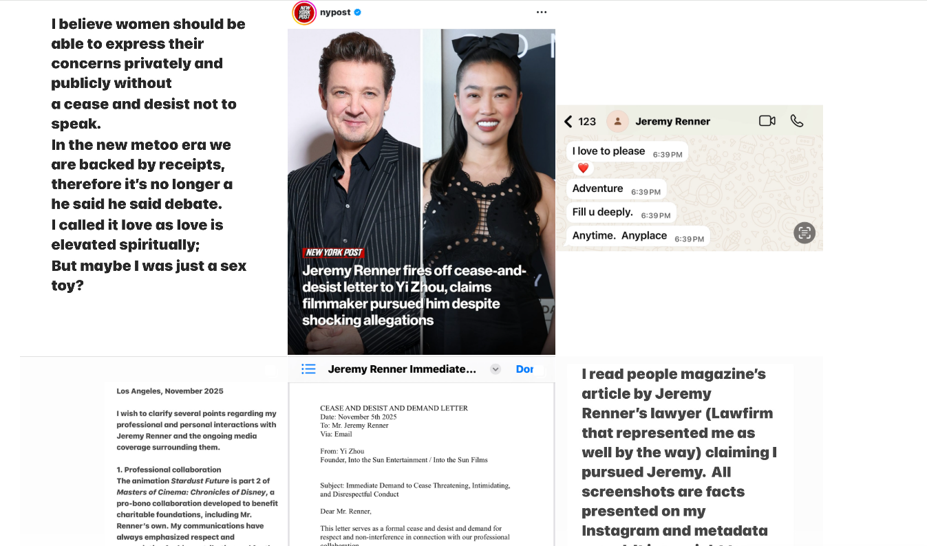 Jeremy Renner responde a las acusaciones de violencia doméstica por ...